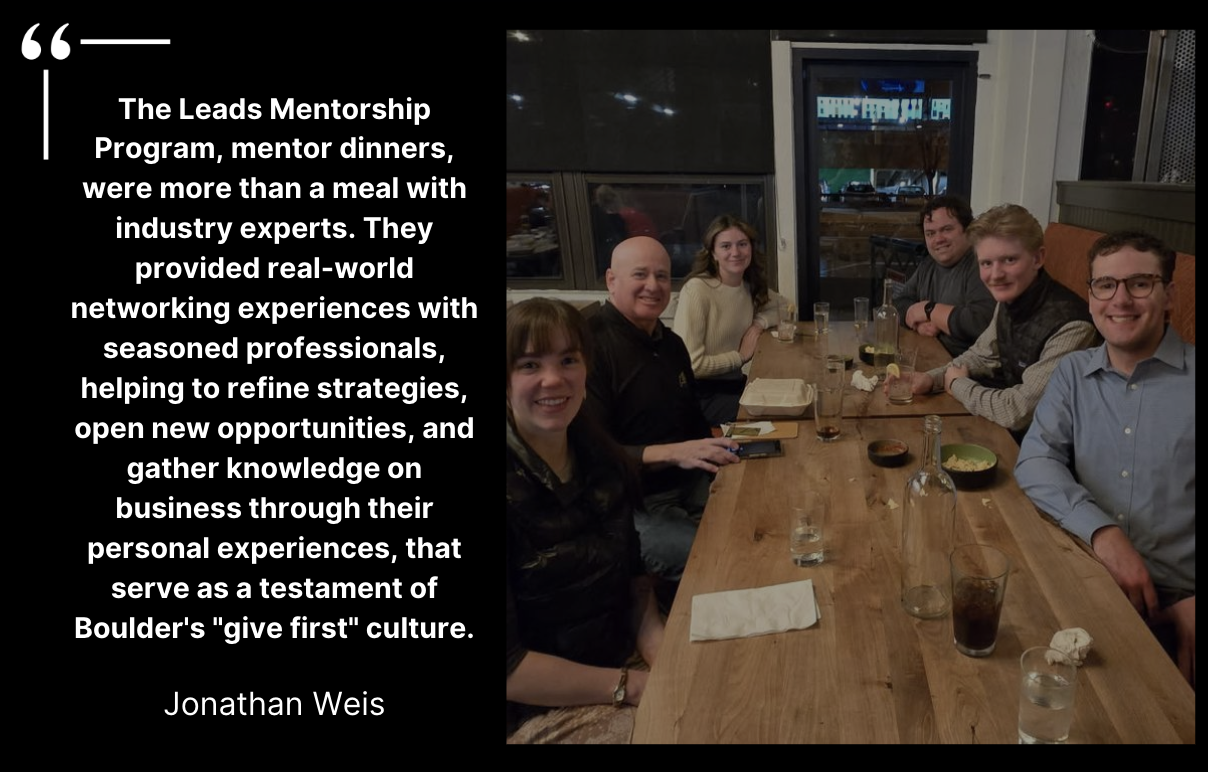 Join the Professional Mentorship Program | Leeds School of Business | University of Colorado Boulder